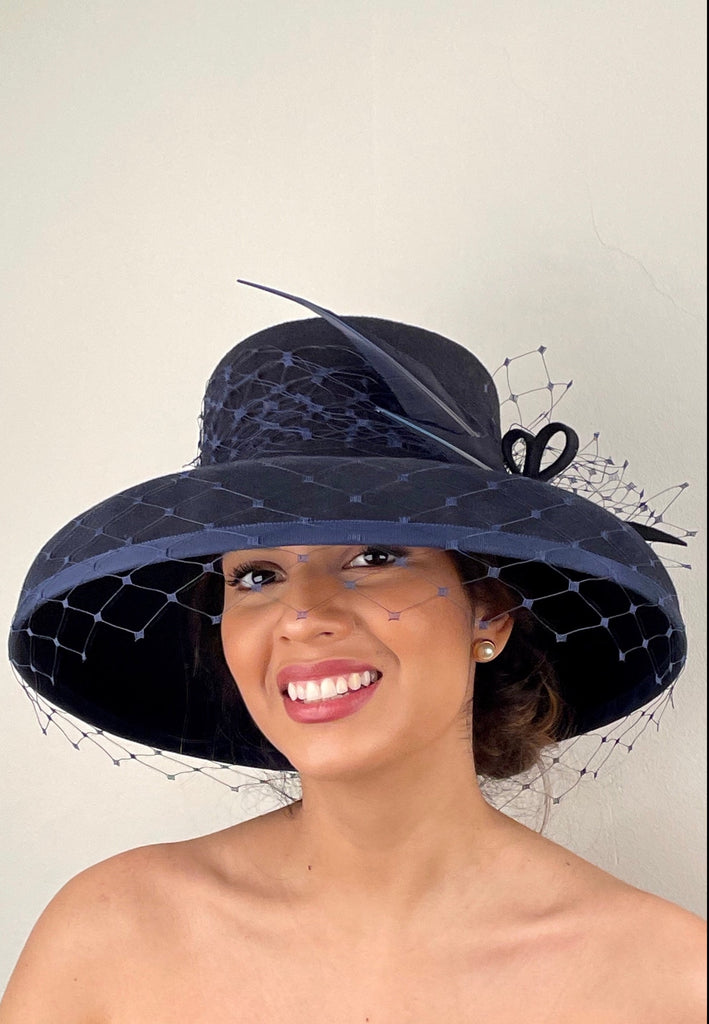 Audrey hepburn felt hat – Annabel Allen Millinery