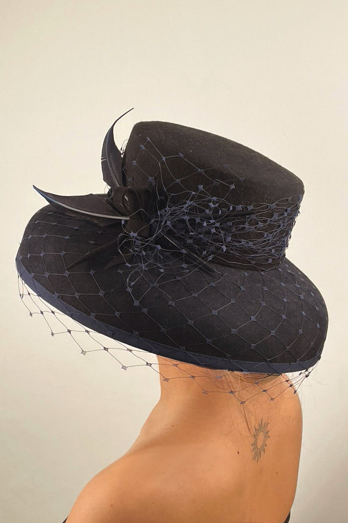 Audrey hepburn felt hat – Annabel Allen Millinery