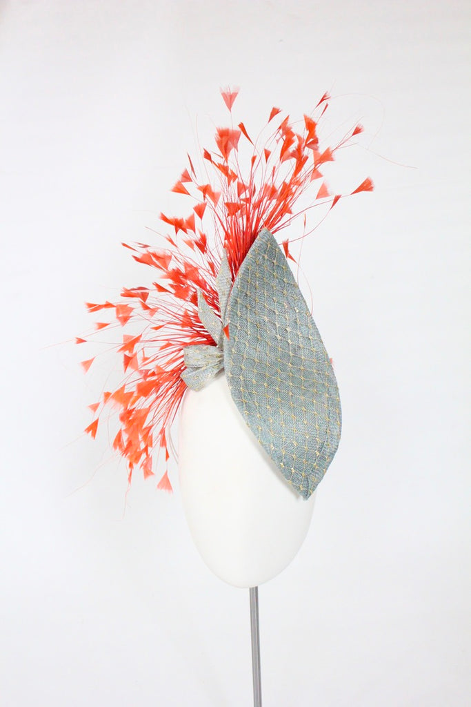 orange statement hat – Annabel Allen Millinery